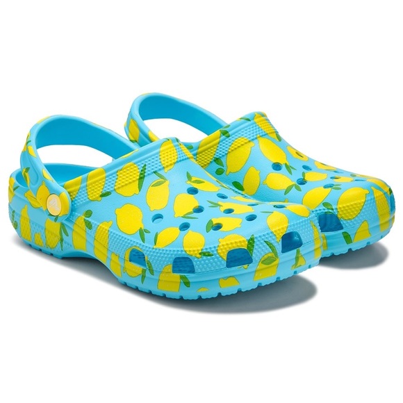 CROCS | Shoes | Crocs Lemon Print Clogs Unisex | Poshmark